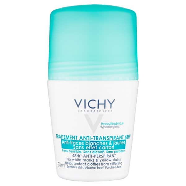 Vichy 48hr 'No Trace' Anti-Perspirant Deodorant Roll-on 50ml ...