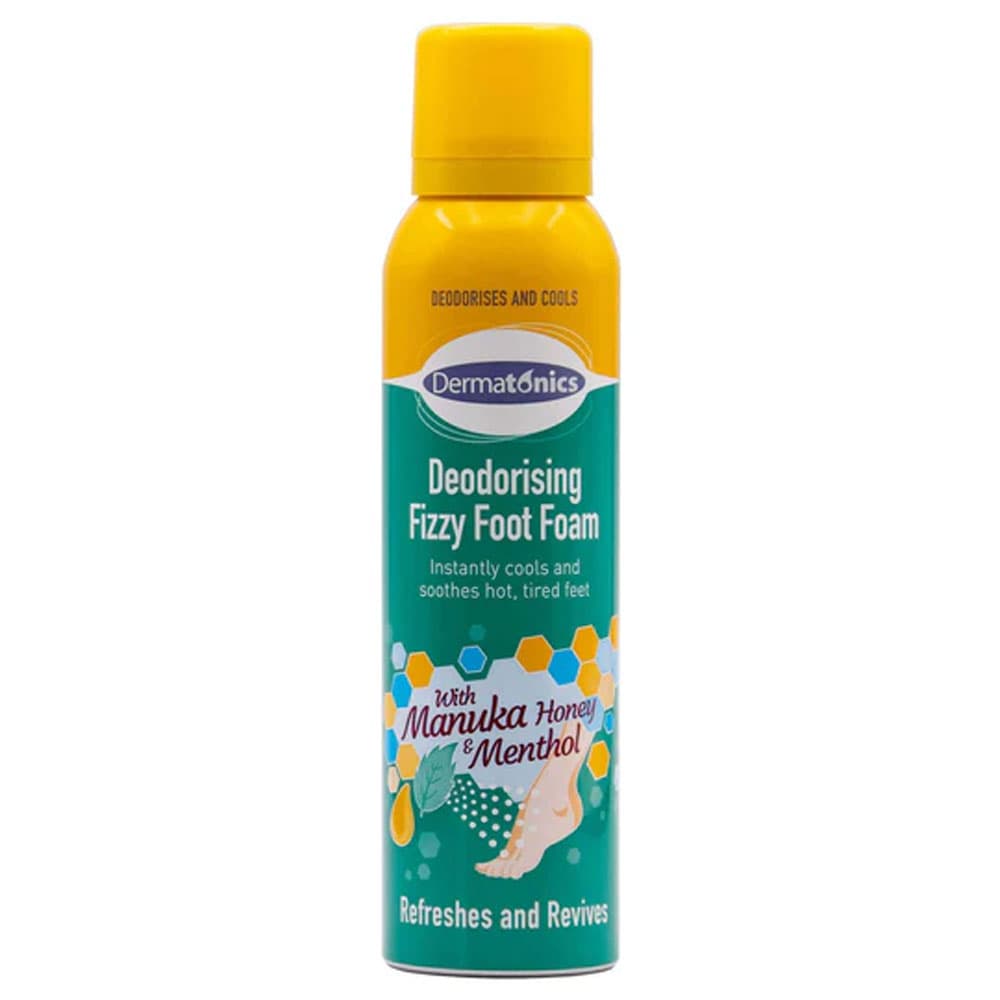 Dermatonics deodorising Fizzy Foot Foam 150ml - Pharmhealth Pharmacy