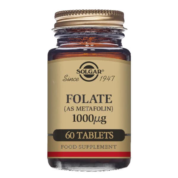 Solgar Folate 1000mcg tablets (60) - Pharmhealth Pharmacy